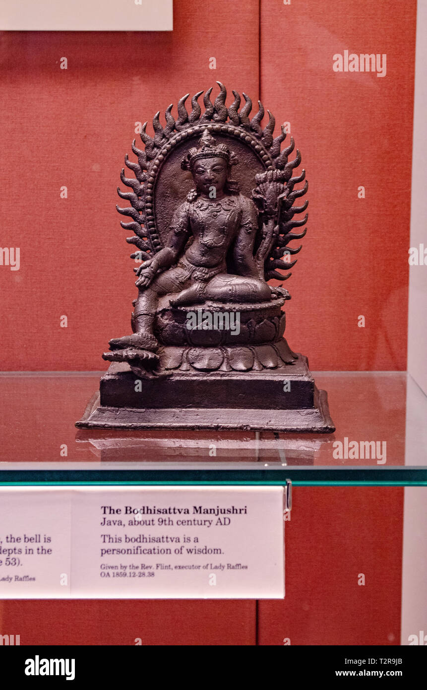 The Bodhisattva Manjushri. Java 9th century AD Stock Photo - Alamy