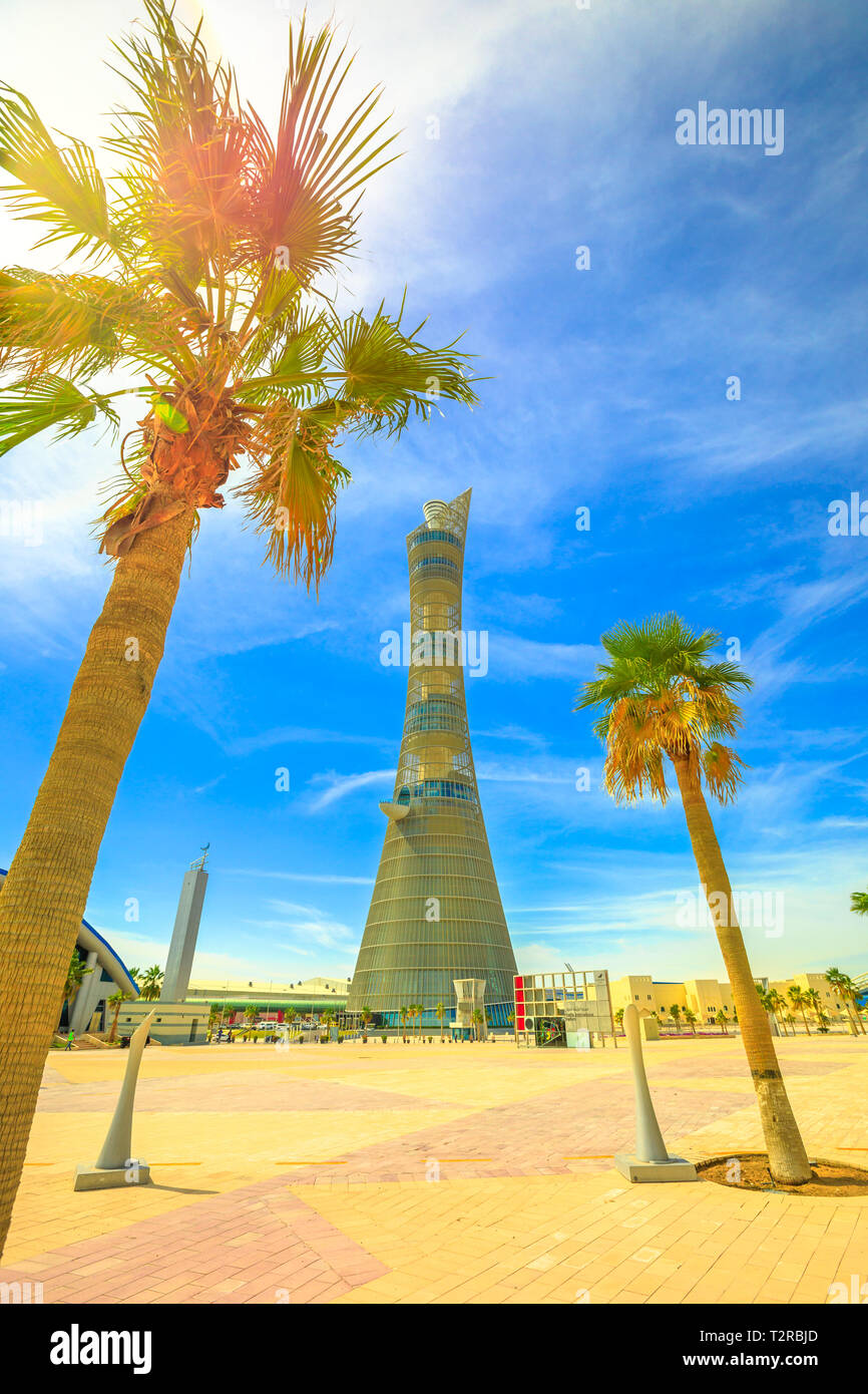 Doha olympic tower hi-res stock photography and images - Alamy