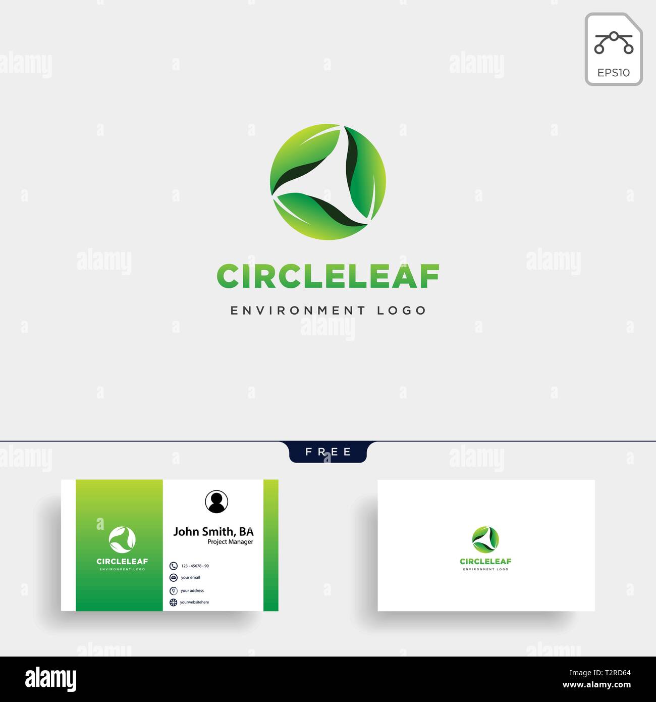 master leaf circle abstract simple logo template vector illustration ...