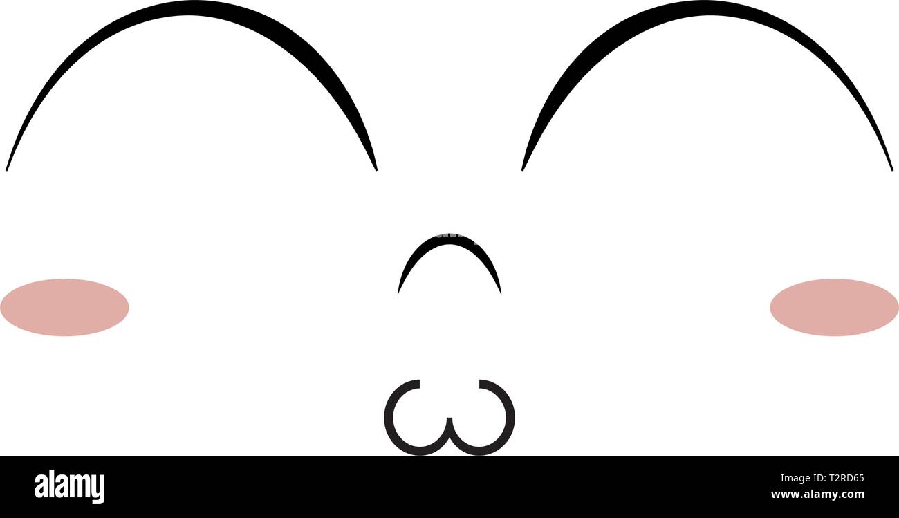 cute expression face on a white background Stock Vector Image & Art - Alamy