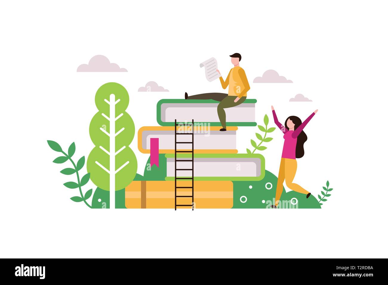 Education concept. Concept for website and mobile website development ...
