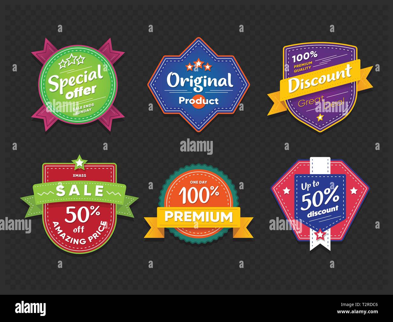 Sale label. Set of different discount, special offers and sale label ...