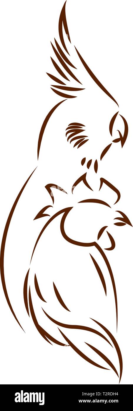 abstract animals draw on a white background, vector illustration design ...