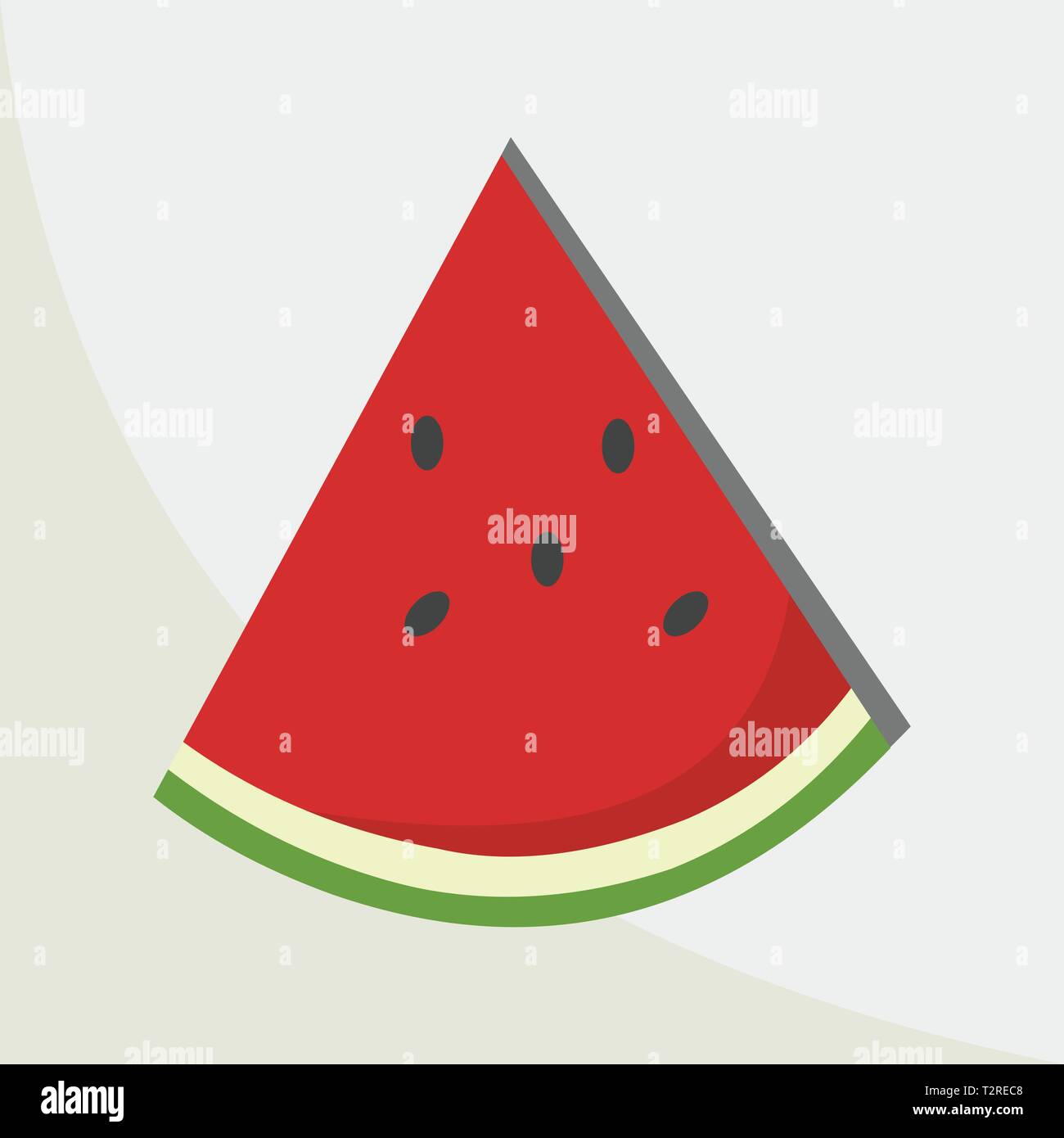 watermelon slice vector icon illustration Stock Vector Image & Art - Alamy
