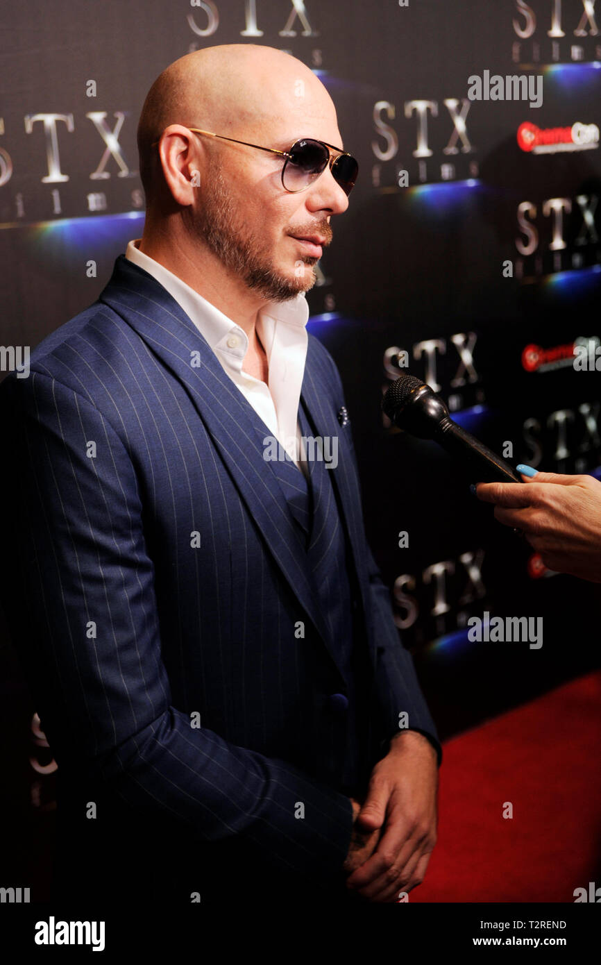 Rapper/Actor Armando Christian Pérez aka Pitbull arrives at the ...