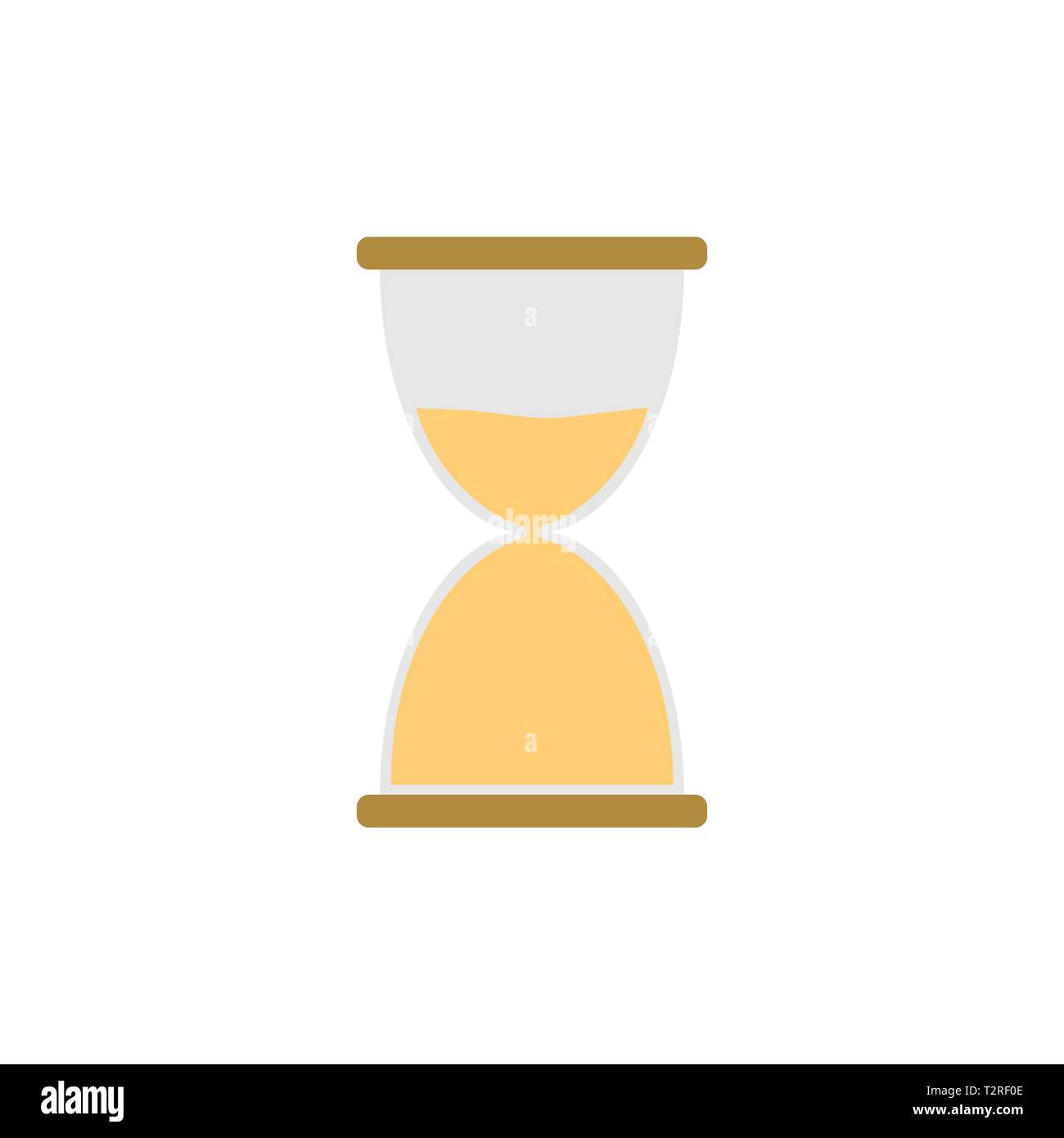 Hourglass, sand time icon flat Stock Vector Image & Art - Alamy