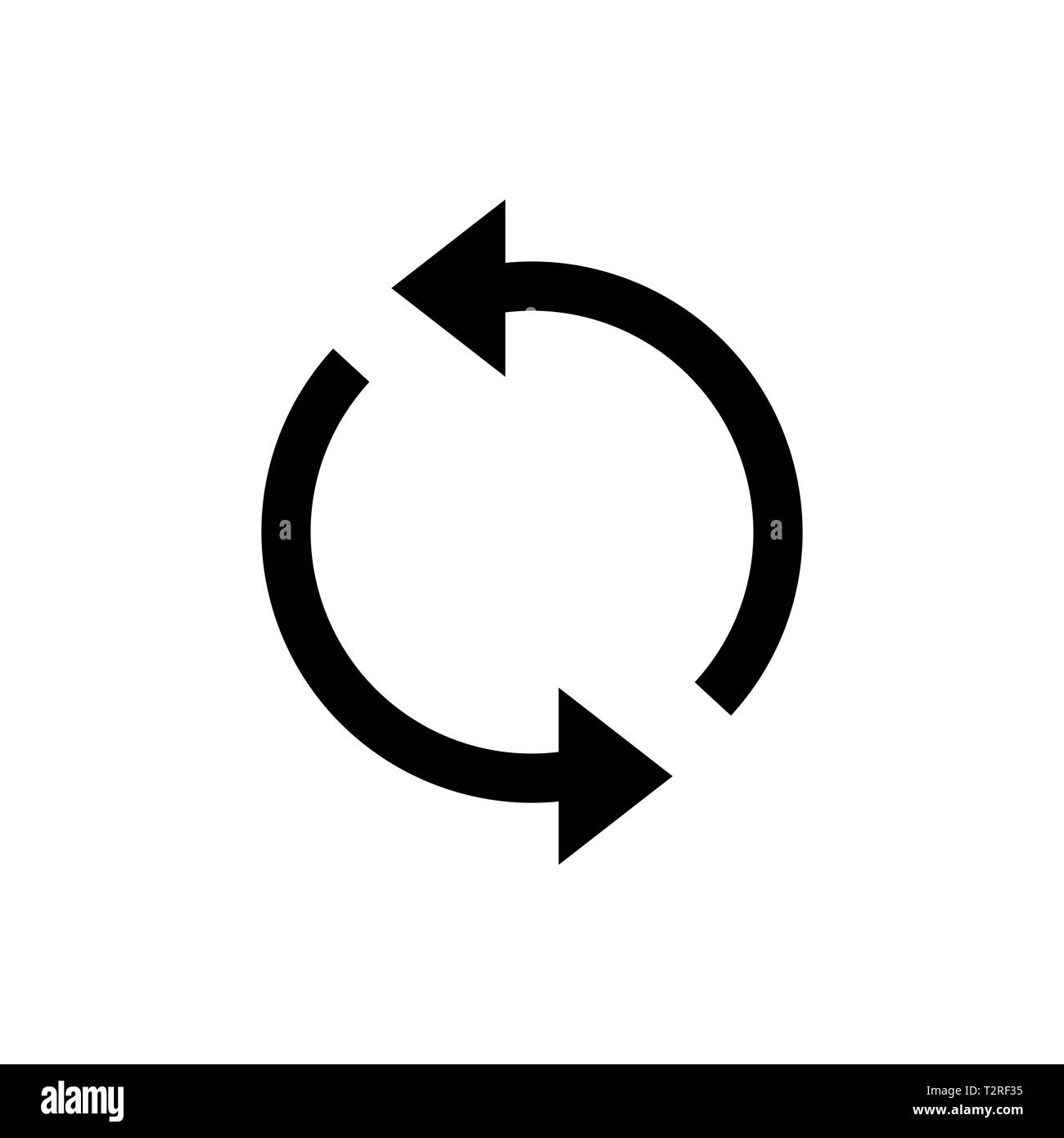 Arrow, refresh update icon flat Stock Vector Image & Art - Alamy