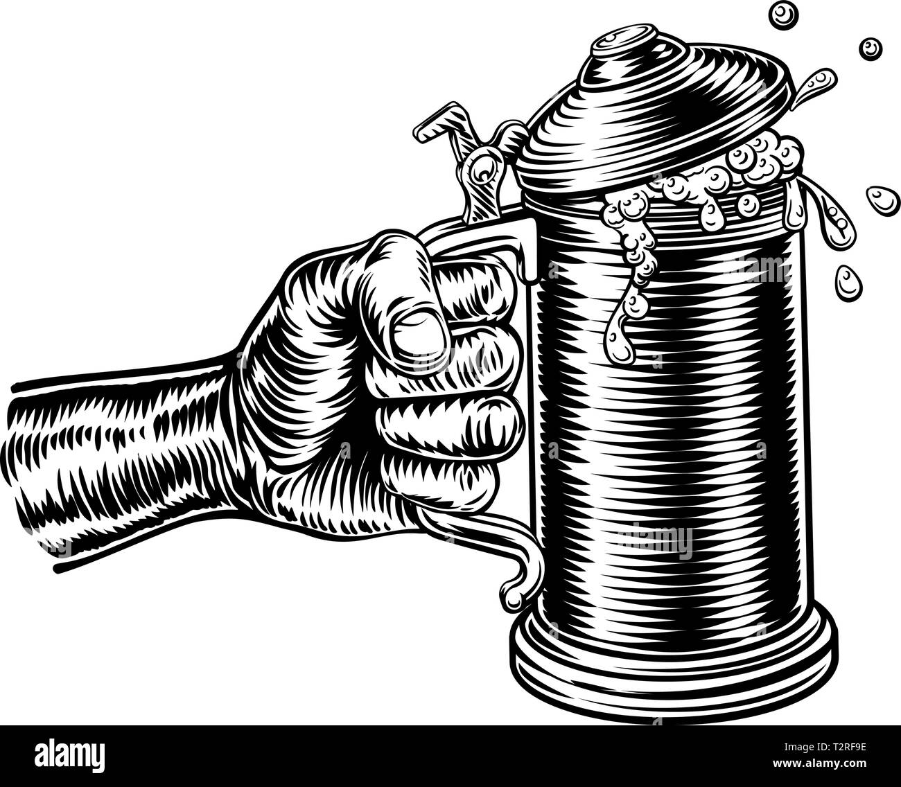 Beer Stein German Oktoberfest Pint Tankard Mug Stock Vector Image & Art ...