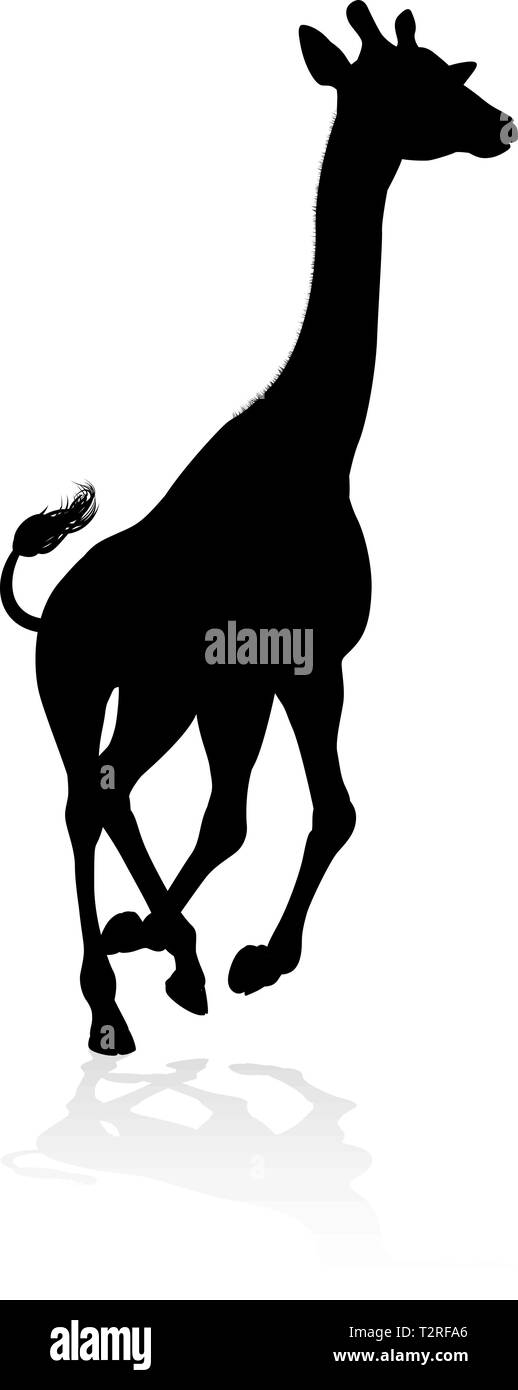 Giraffe Animal Silhouette Stock Vector Image & Art - Alamy
