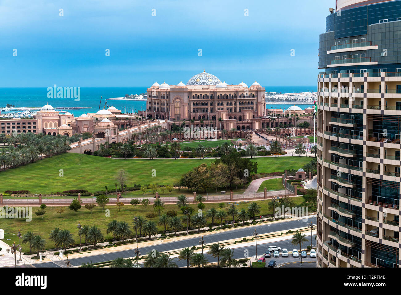 Abu Dhabi, UAE - March 30. 2019. Emirates Palace - a luxury hotel ...