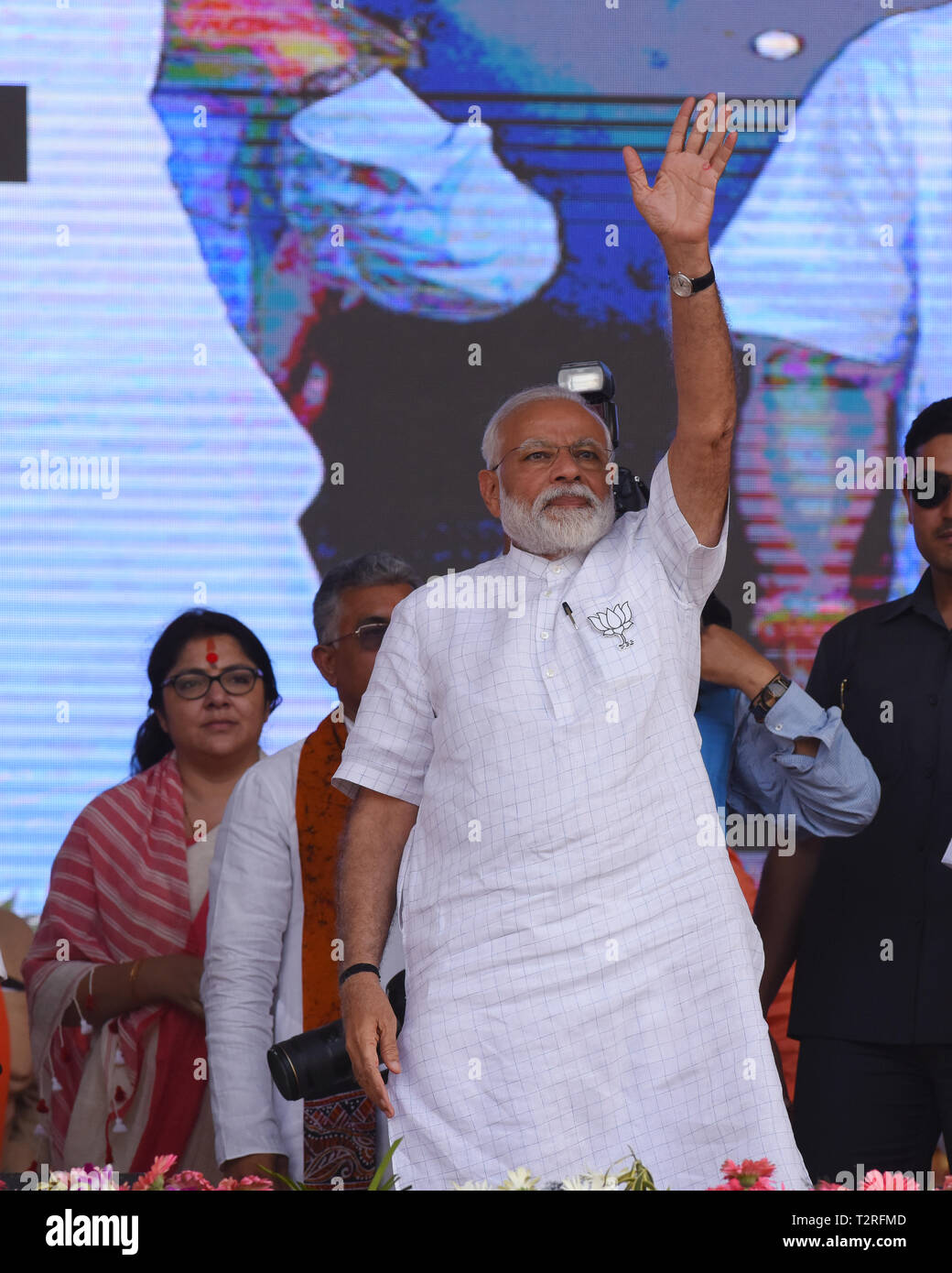 Modi campaign rally supporter hi-res stock photography and images - Alamy