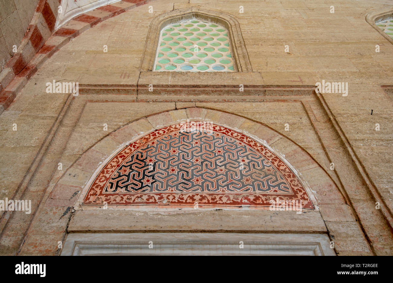 Courtyard of Selimiye Mosque in Edirne, Turkey. UNESCO World Heritage ...
