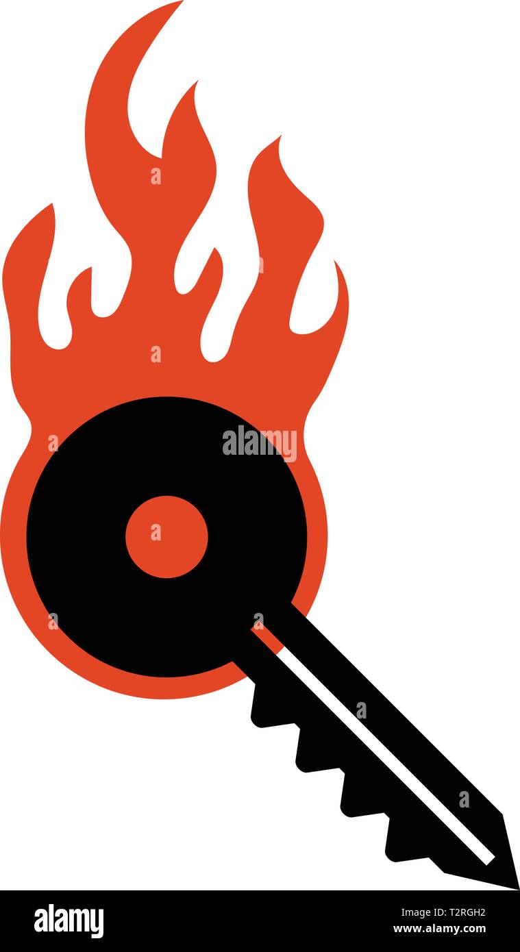 Fire key Stock Vector Images - Alamy