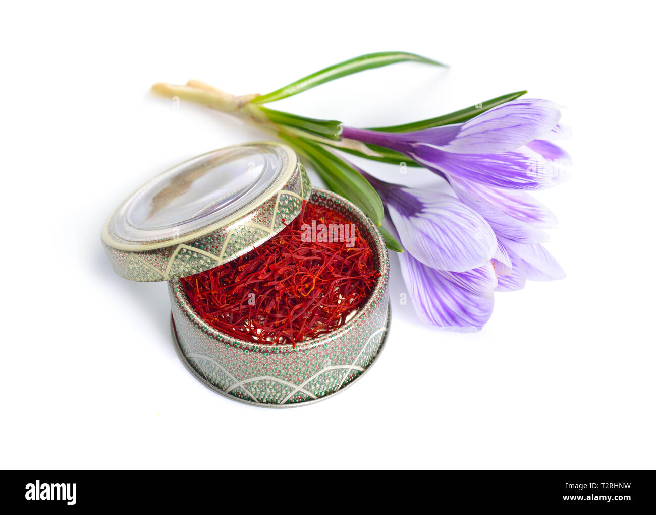 Saffron is a spice derived from the flower of Crocus sativus, commonly ...