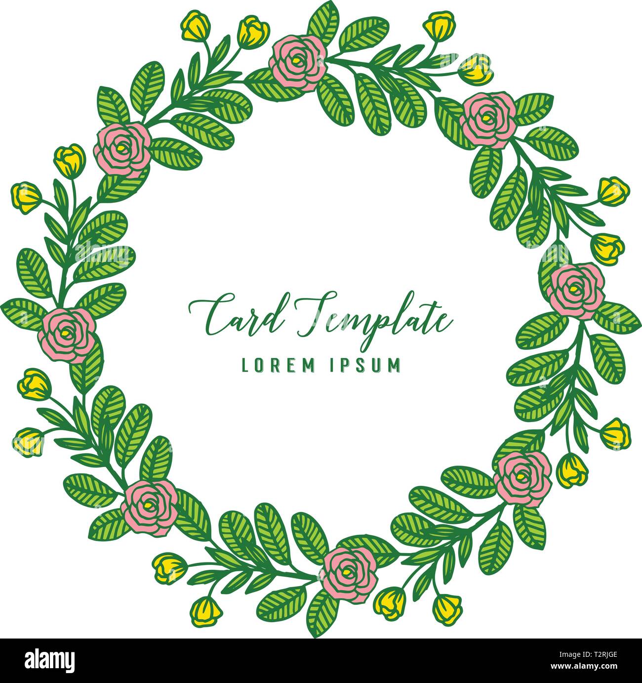Vector illustration decorative of card template with various ornate of ...