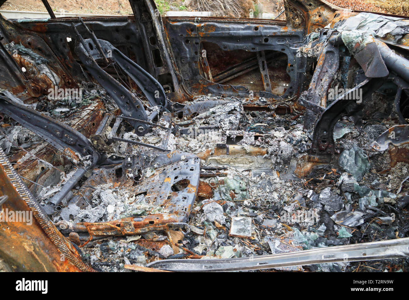 Melted car interior hi-res stock photography and images - Alamy