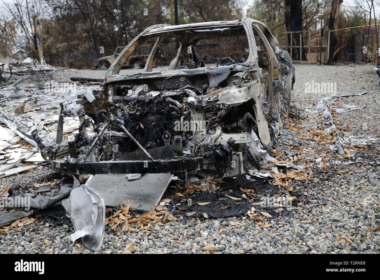 Car destroyed by fire hi-res stock photography and images - Alamy