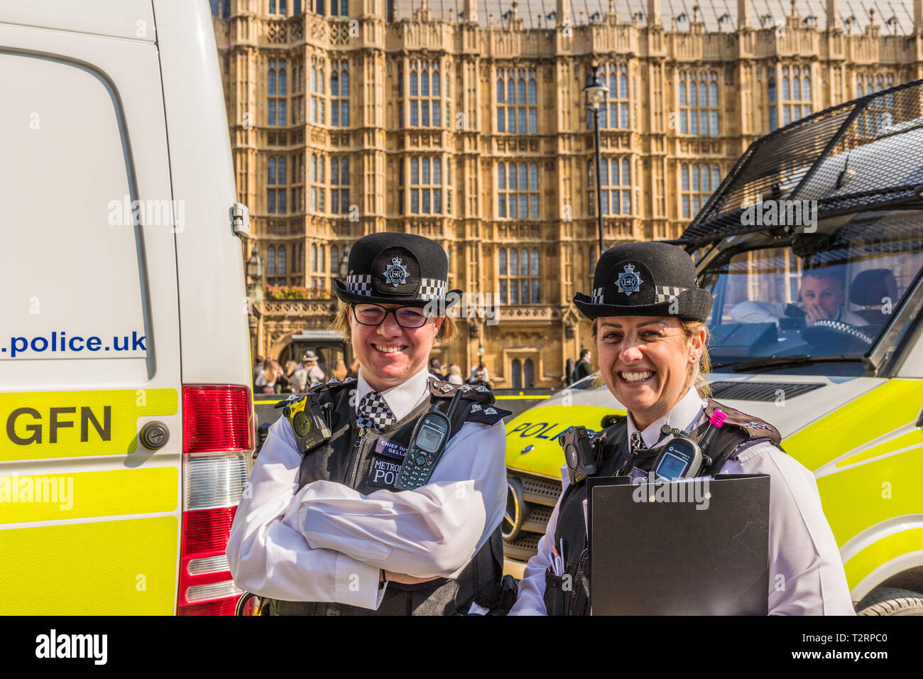 Female police officer smiling hi-res stock photography and images - Alamy