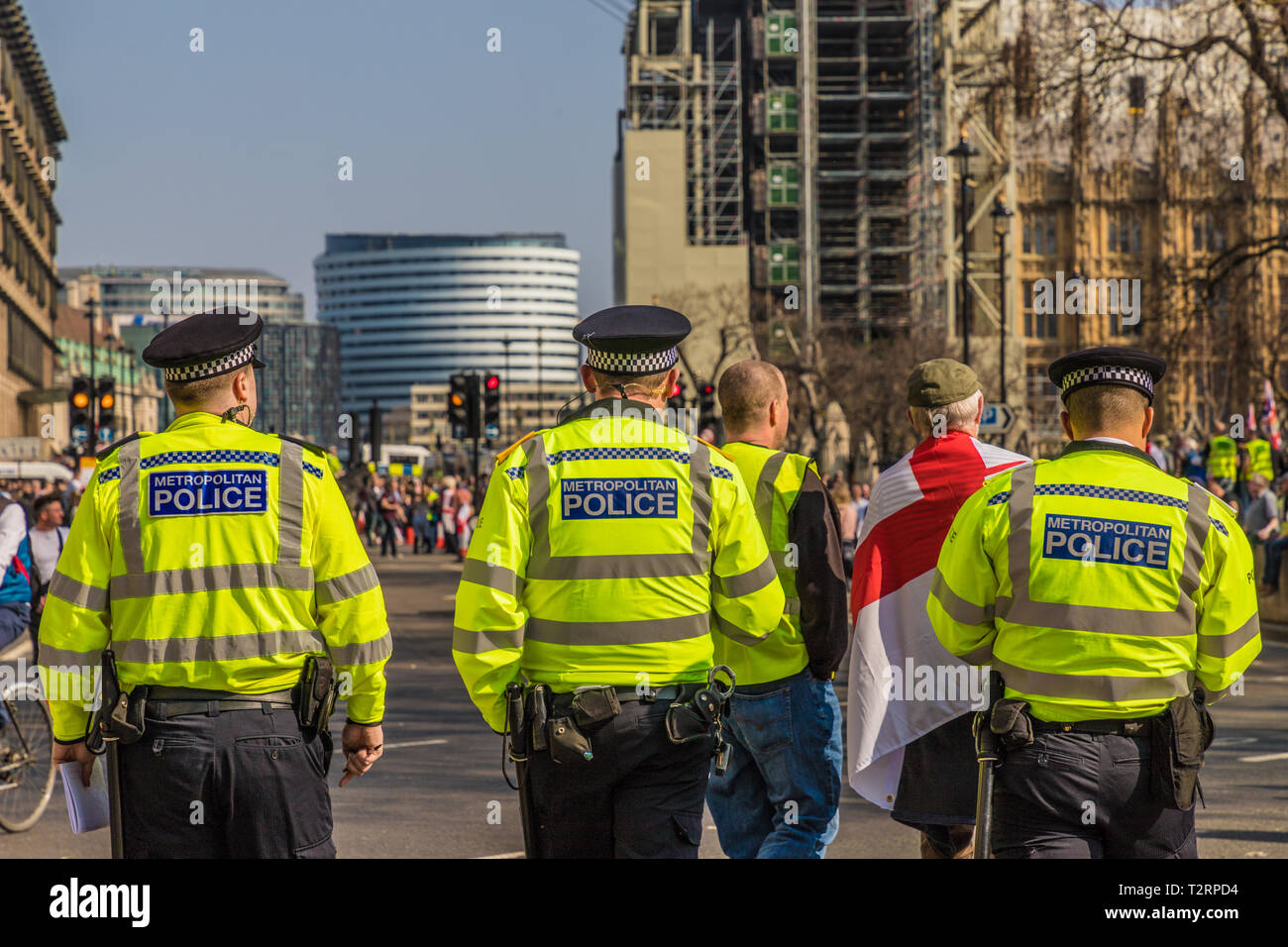 Police officers patrol parliament square hi-res stock photography and ...