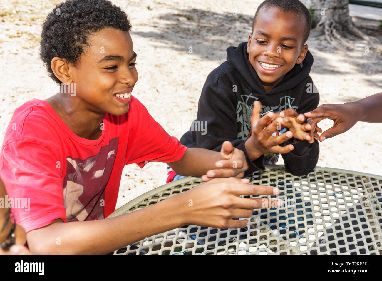African American Kids In Playground High Resolution Stock Photography ...