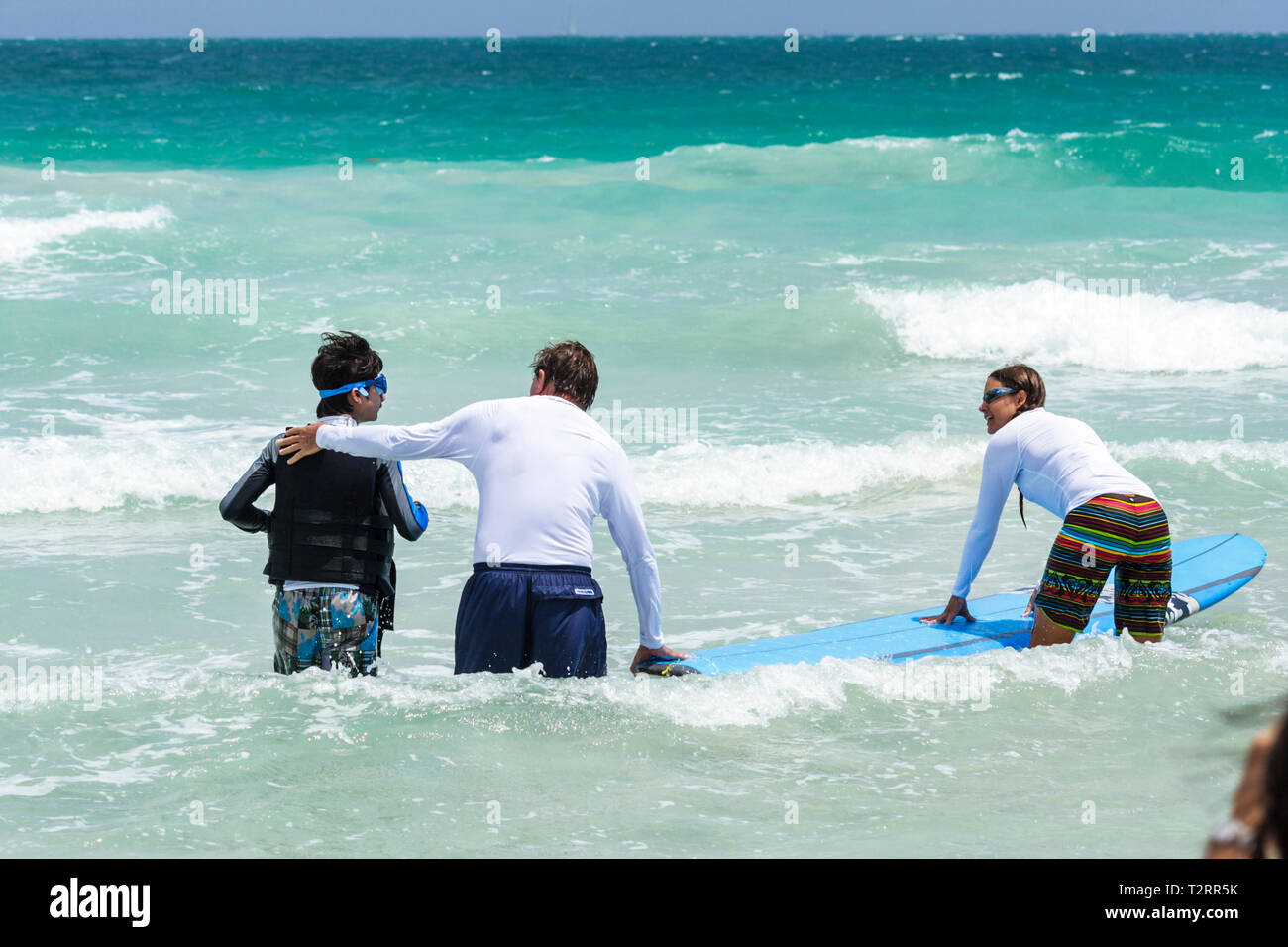 Miami Beach Florida,Atlantic Ocean water Recreation Department Surf ...