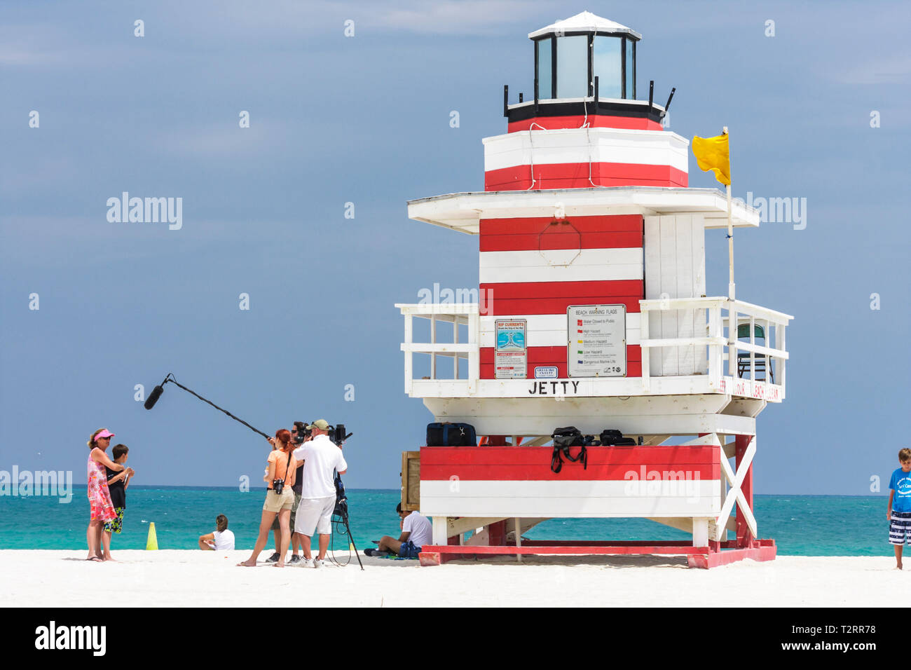 Miami Beach Florida,Atlantic Ocean,water,shore,jetty,breakwater ...
