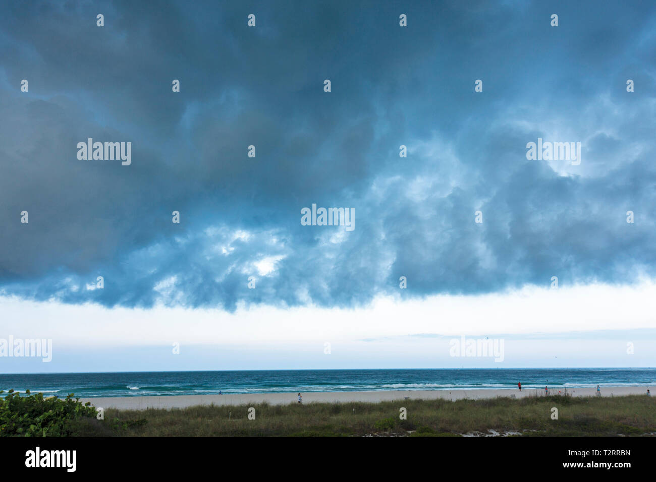 Miami Beach Florida,Atlantic Ocean water cold front,weather,storm ...