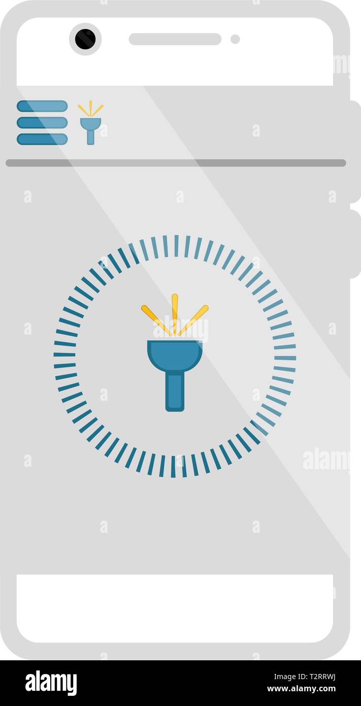 Isolated lantern mobile app. Vector illustration design Stock Vector ...