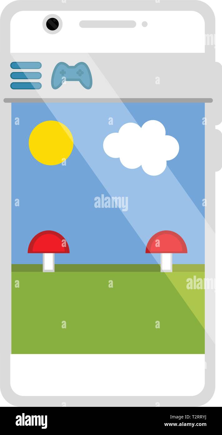 Isolated game mobile app. Vector illustration design Stock Vector Image ...