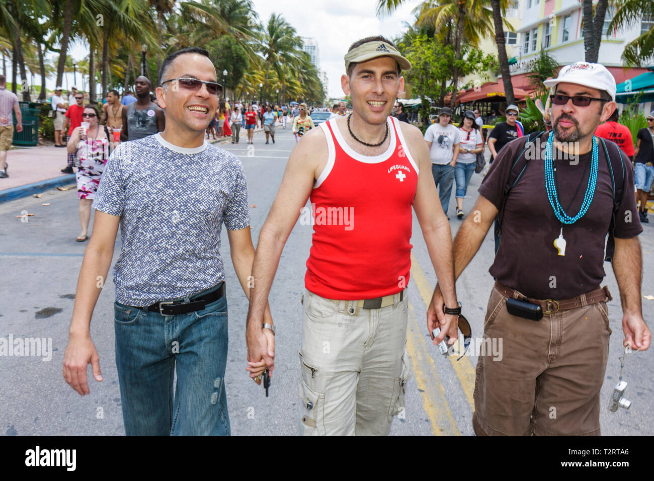 Miami Beach Florida,Ocean Drive,Lummus Park,Gay Pride Festival ...