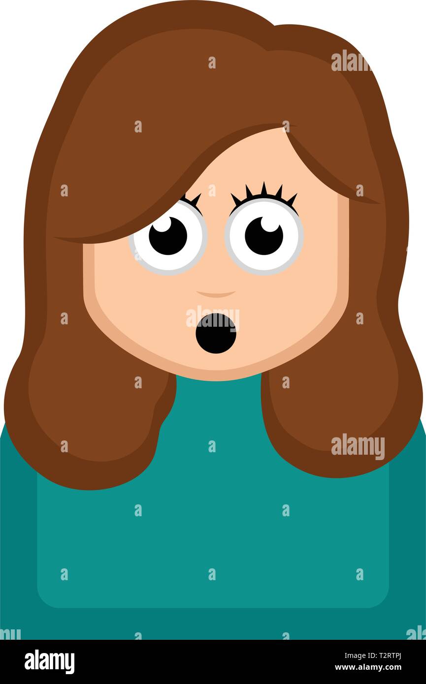 Isolated amazed woman cartoon. Vector illustration design Stock Vector ...