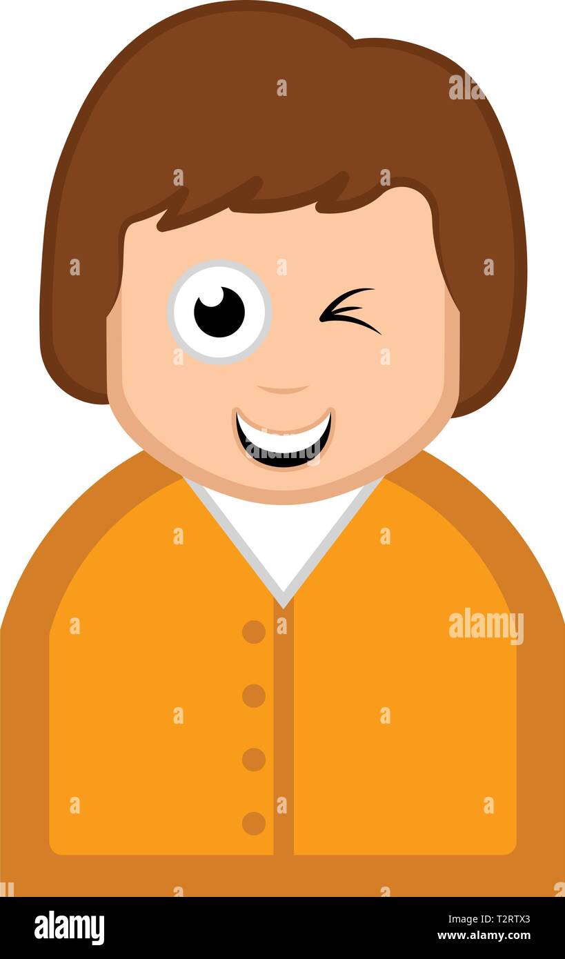 Isolated woman winking cartoon. Vector illustration design Stock Vector ...