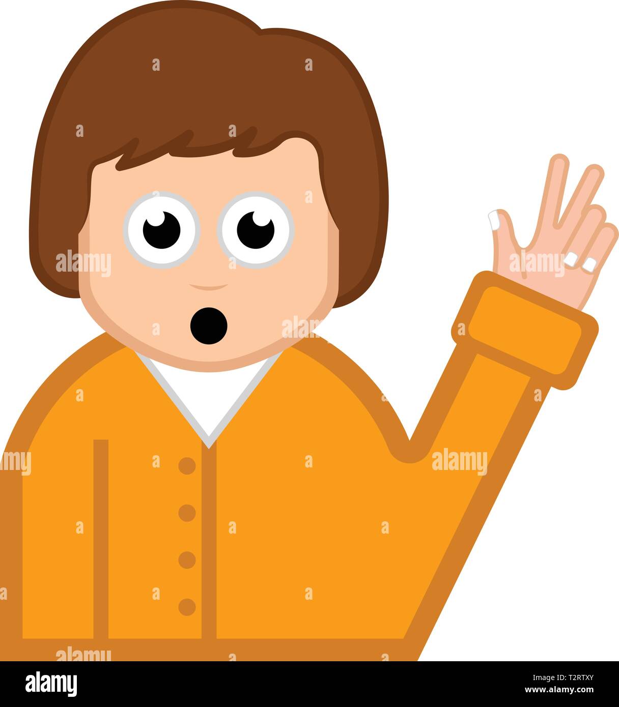 Isolated amazed woman cartoon. Vector illustration design Stock Vector ...