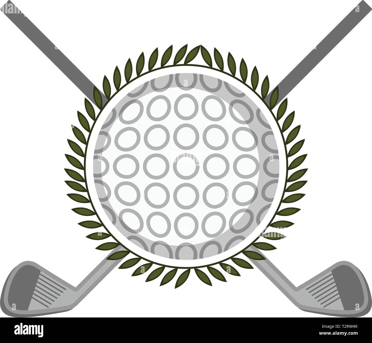 Isolated golf shield emblem. Vector illustration design Stock Vector ...