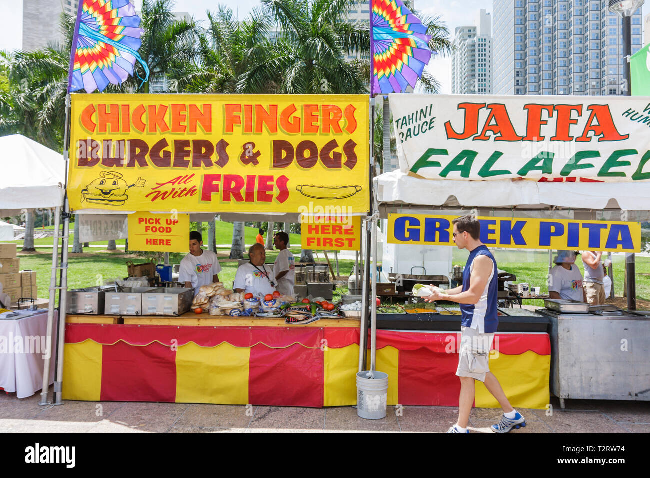 Latin american food vendor stall tent hi-res stock photography and ...