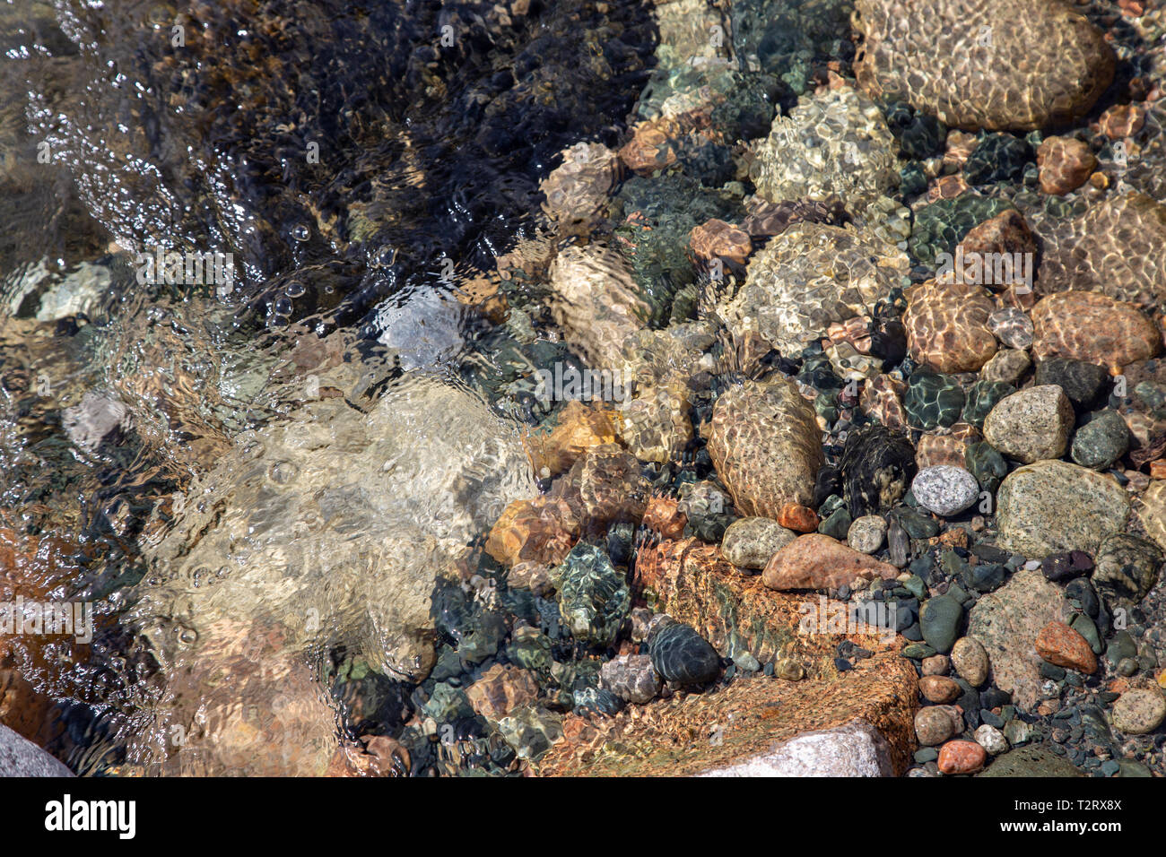 Water in the mountain raging river. Beautiful natural background of ...