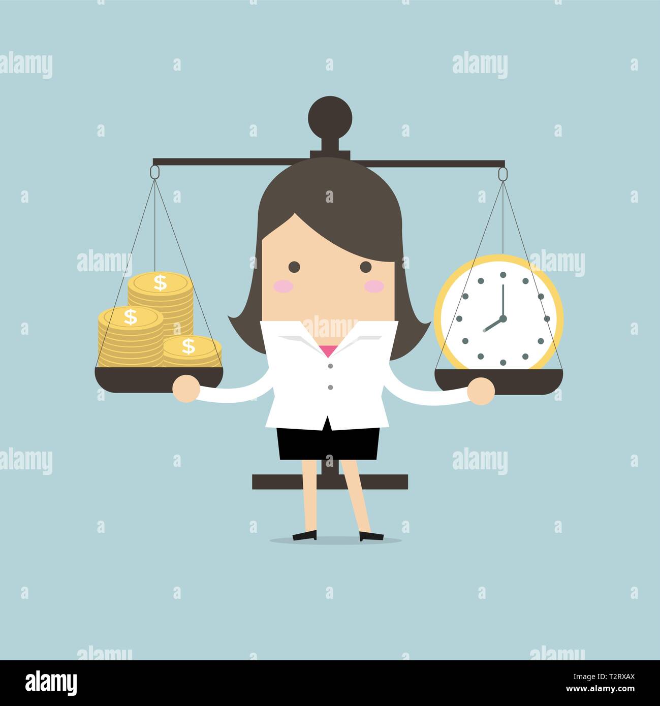 Balancing time Stock Vector Images - Alamy