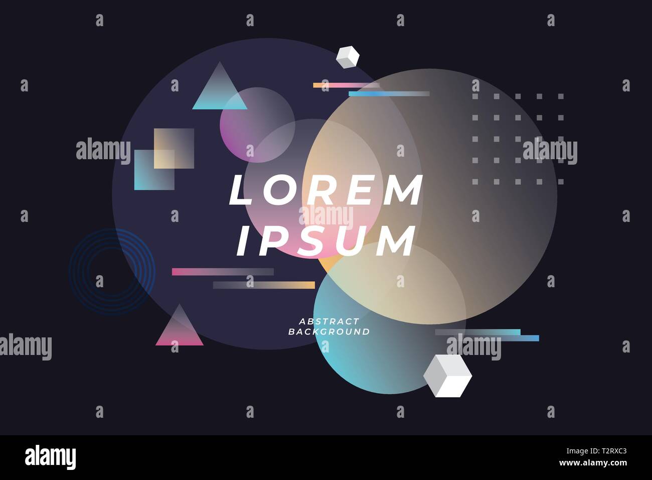 Abstract geometric composition background with place for text Stock ...