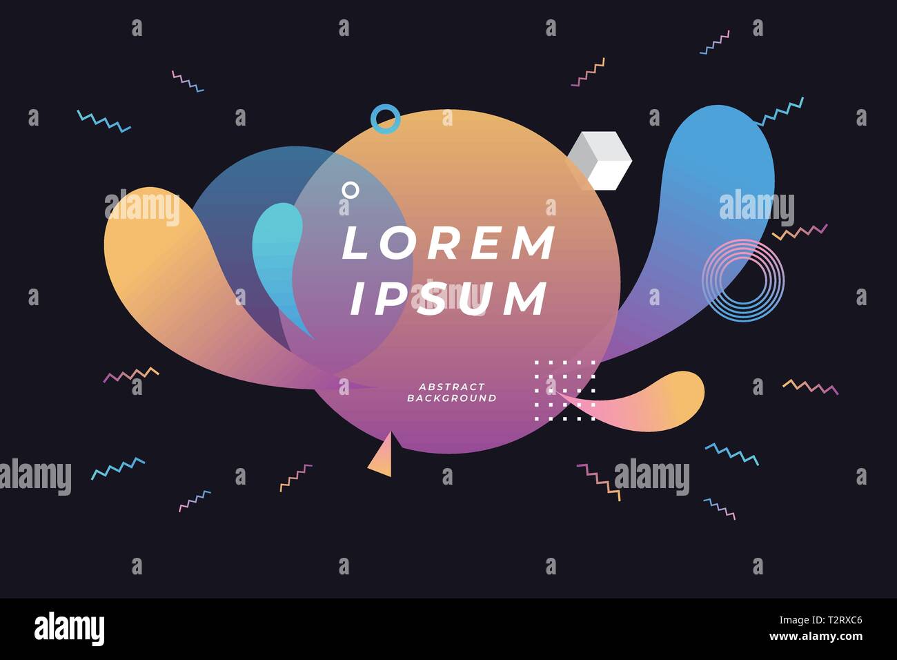 Abstract geometric composition background with place for text Stock ...