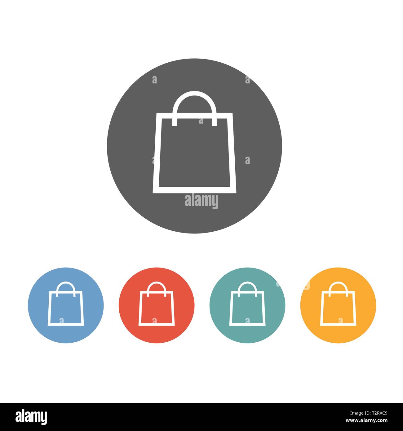 Shopping package simple icon Stock Vector Images - Alamy