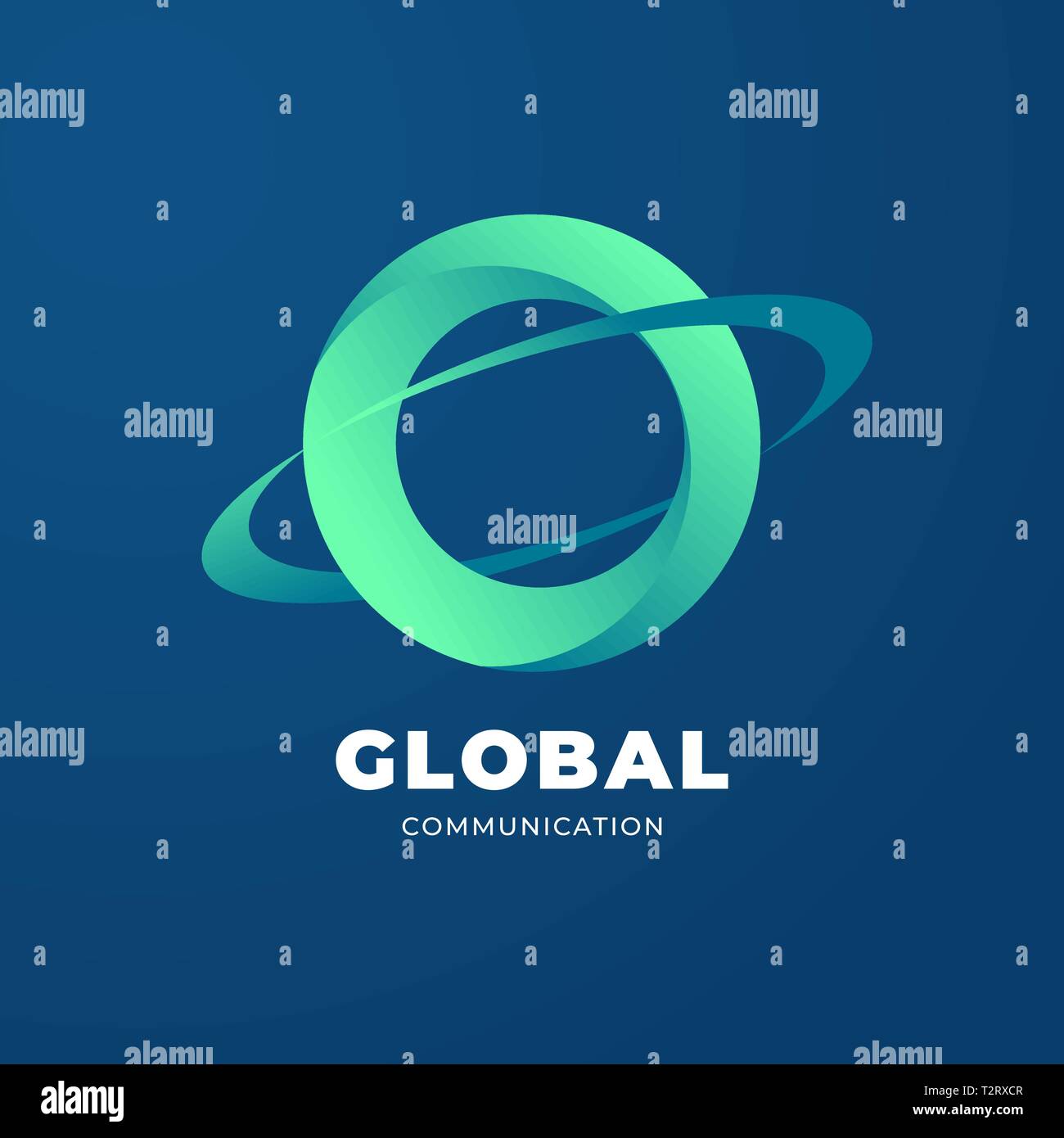 Digital Global Communication logo template Stock Vector Image & Art - Alamy