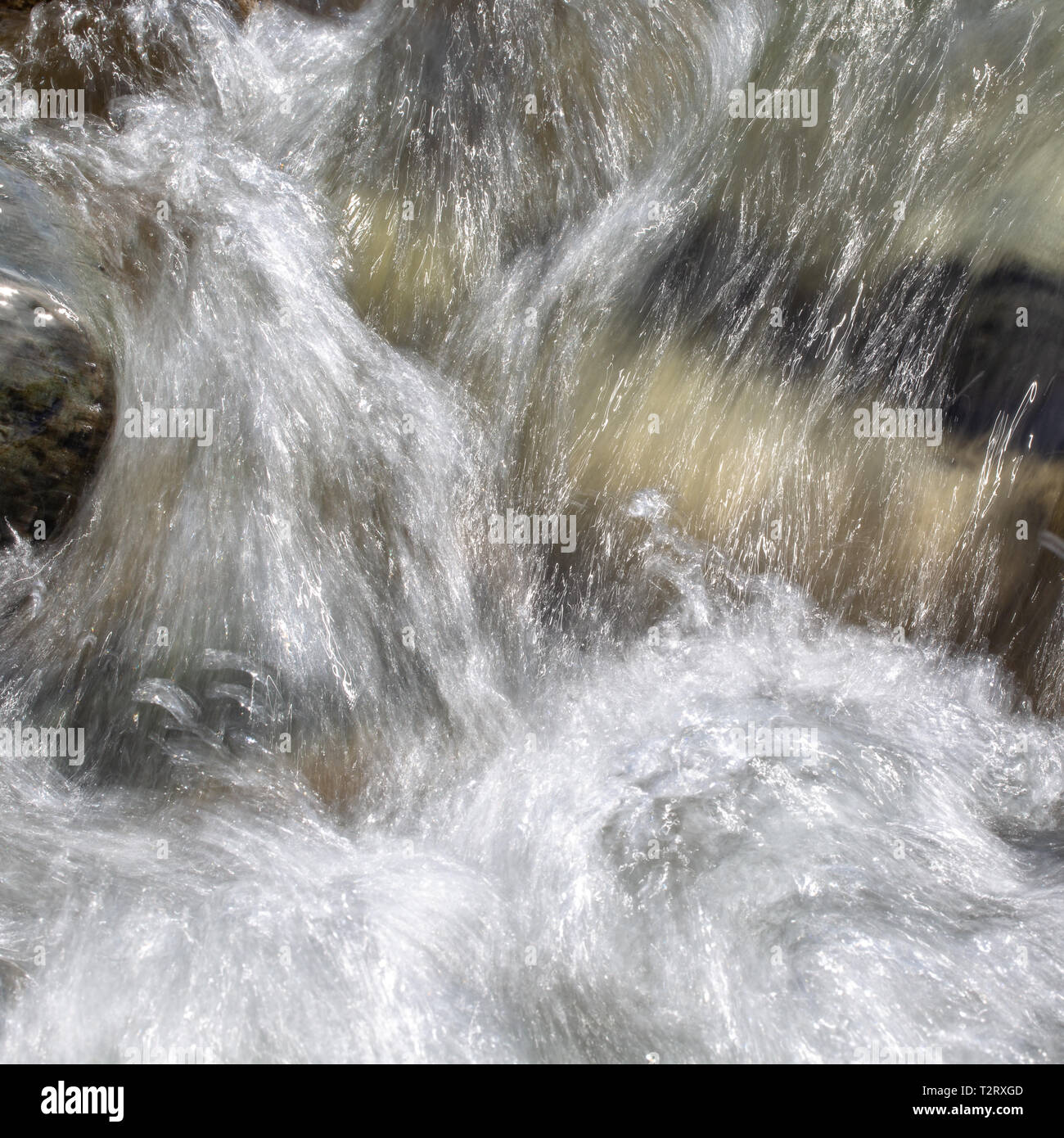 Water in the mountain raging river. Beautiful natural background of ...