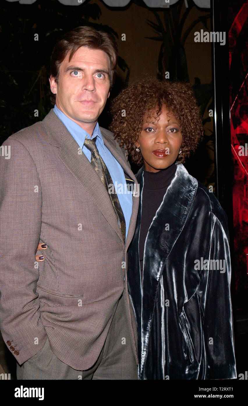 LOS ANGELES, CA. October 11, 2000: Actress ALFRE WOODARD & husband at ...