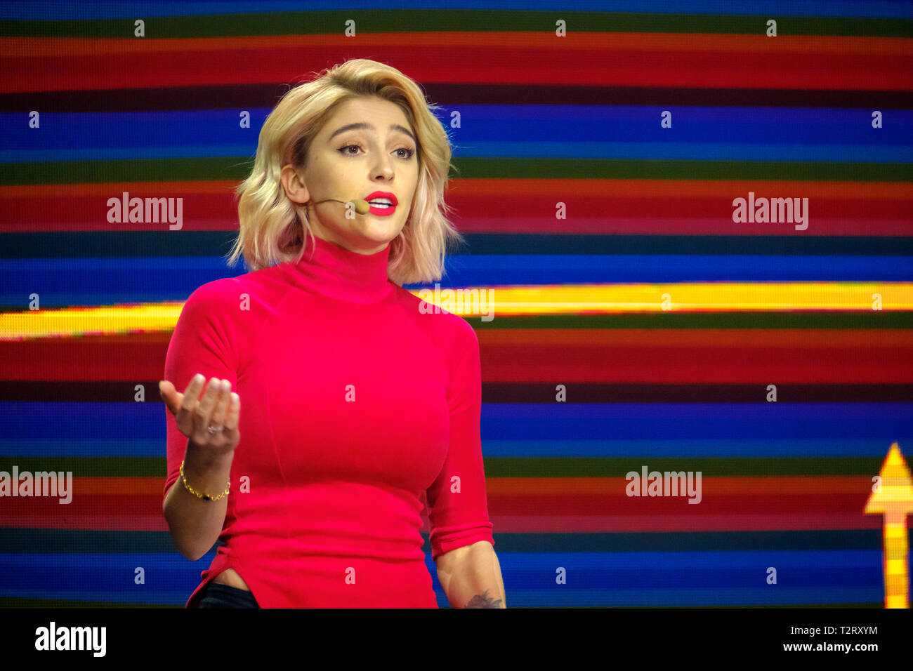 Moscow, Russia - March 13, 2019: Russian celebrity instagram blogger ...