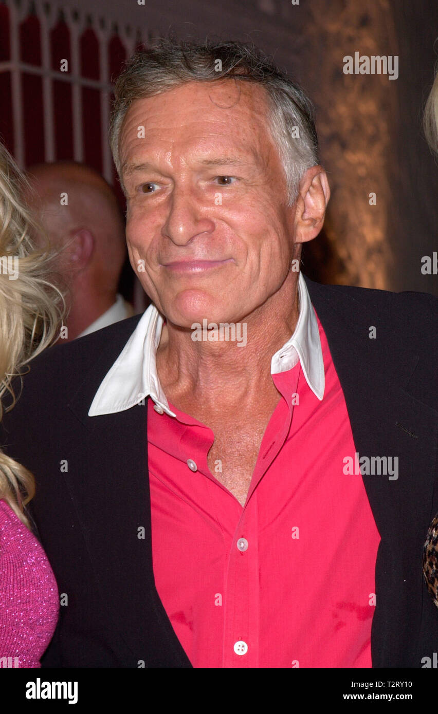 LOS ANGELES, CA. September 19, 2000: Playboy founder HUGH HEFNER at ...