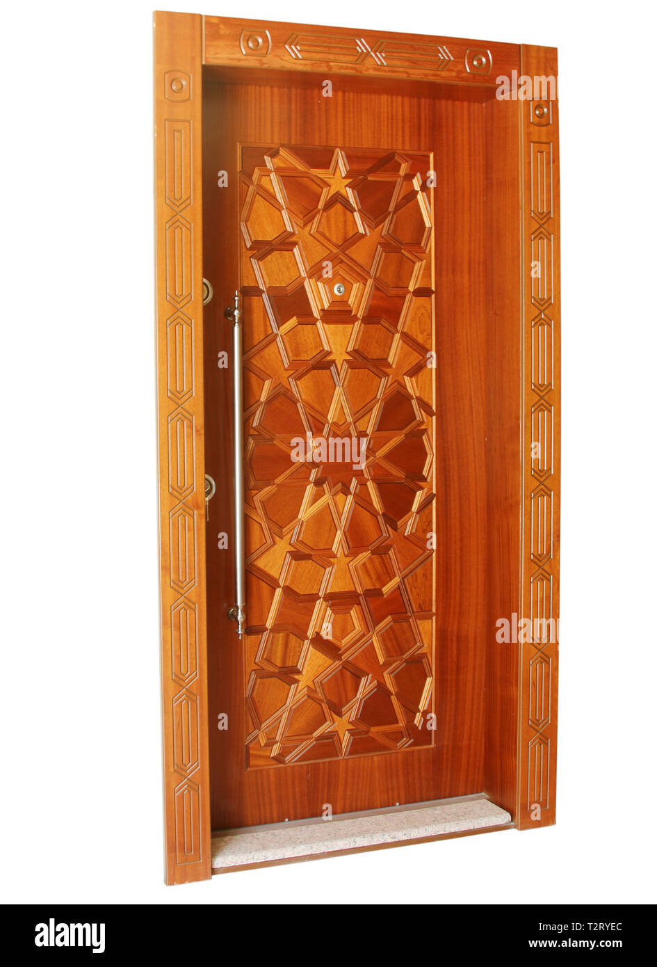 Entrance hall interior wood open door Cut Out Stock Images & Pictures ...