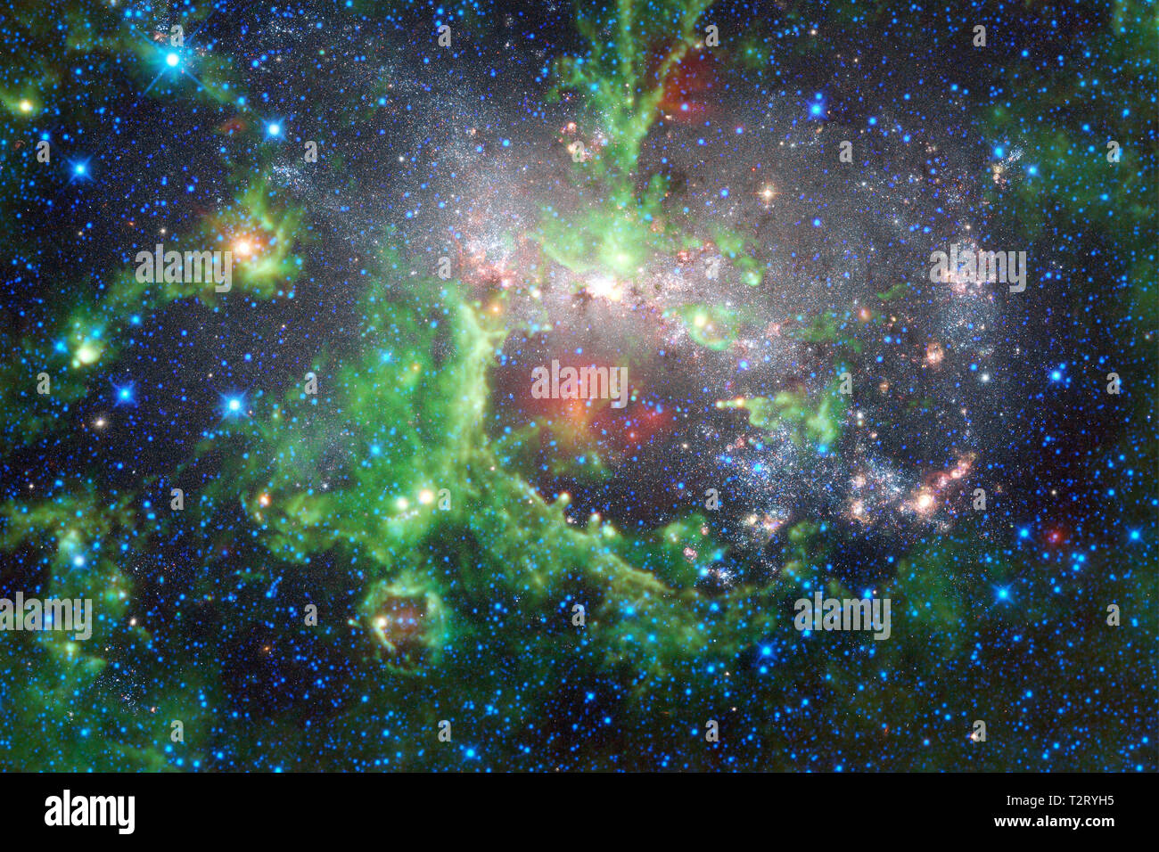 Universe filled stars, nebula and galaxy. Cosmic art, science fiction ...