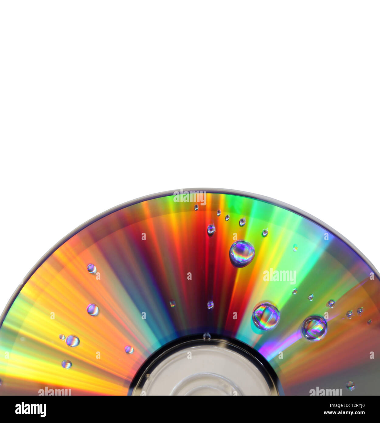 colored cd isolated on white Stock Photo - Alamy