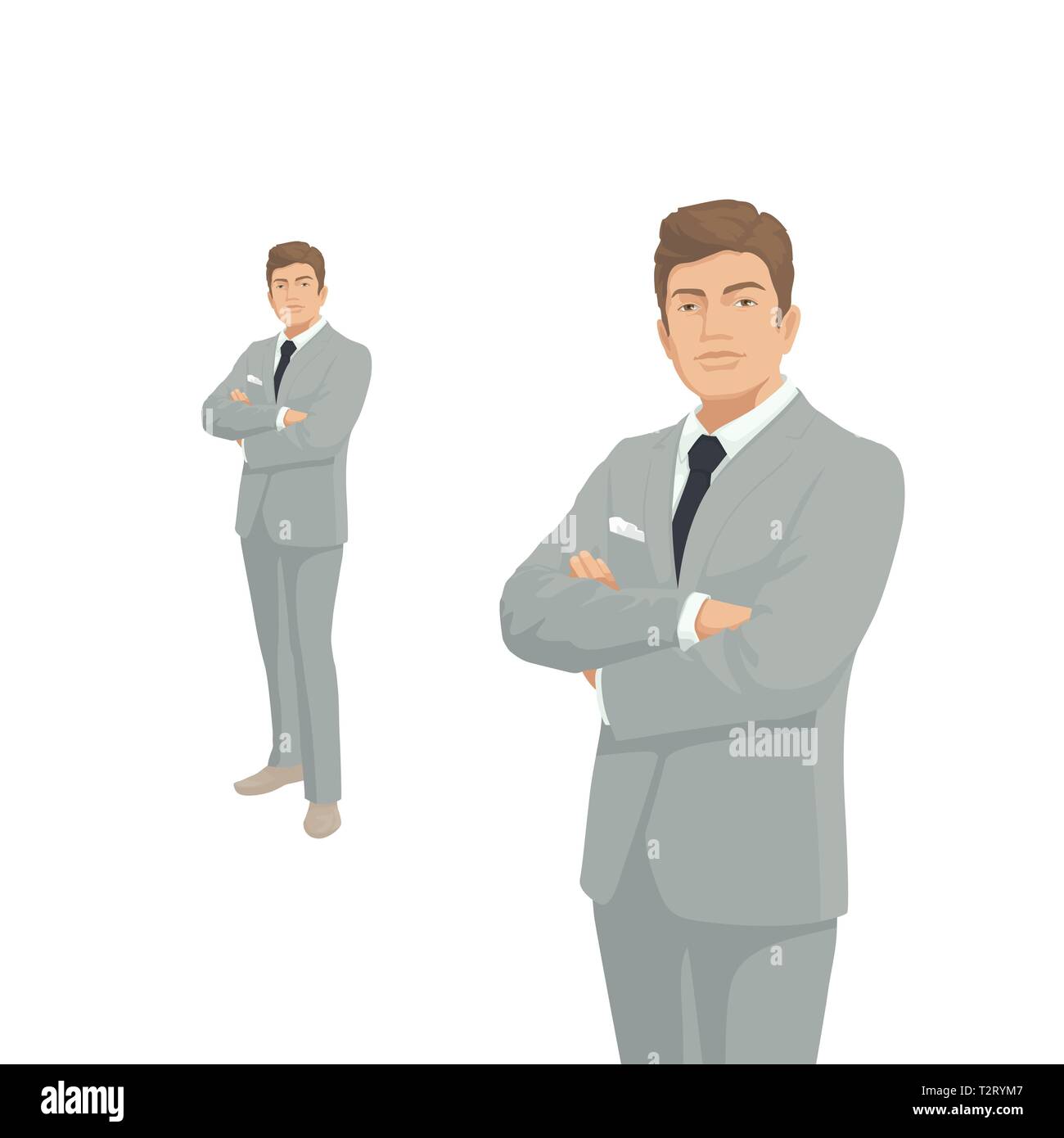Full view young man Stock Vector Images - Alamy