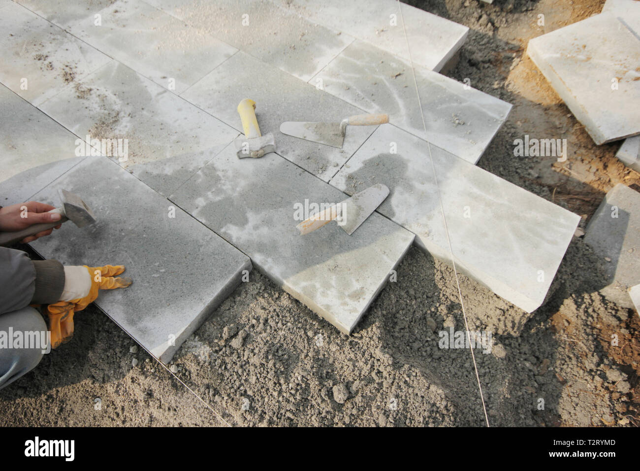 Asphalt trowel hi-res stock photography and images - Alamy